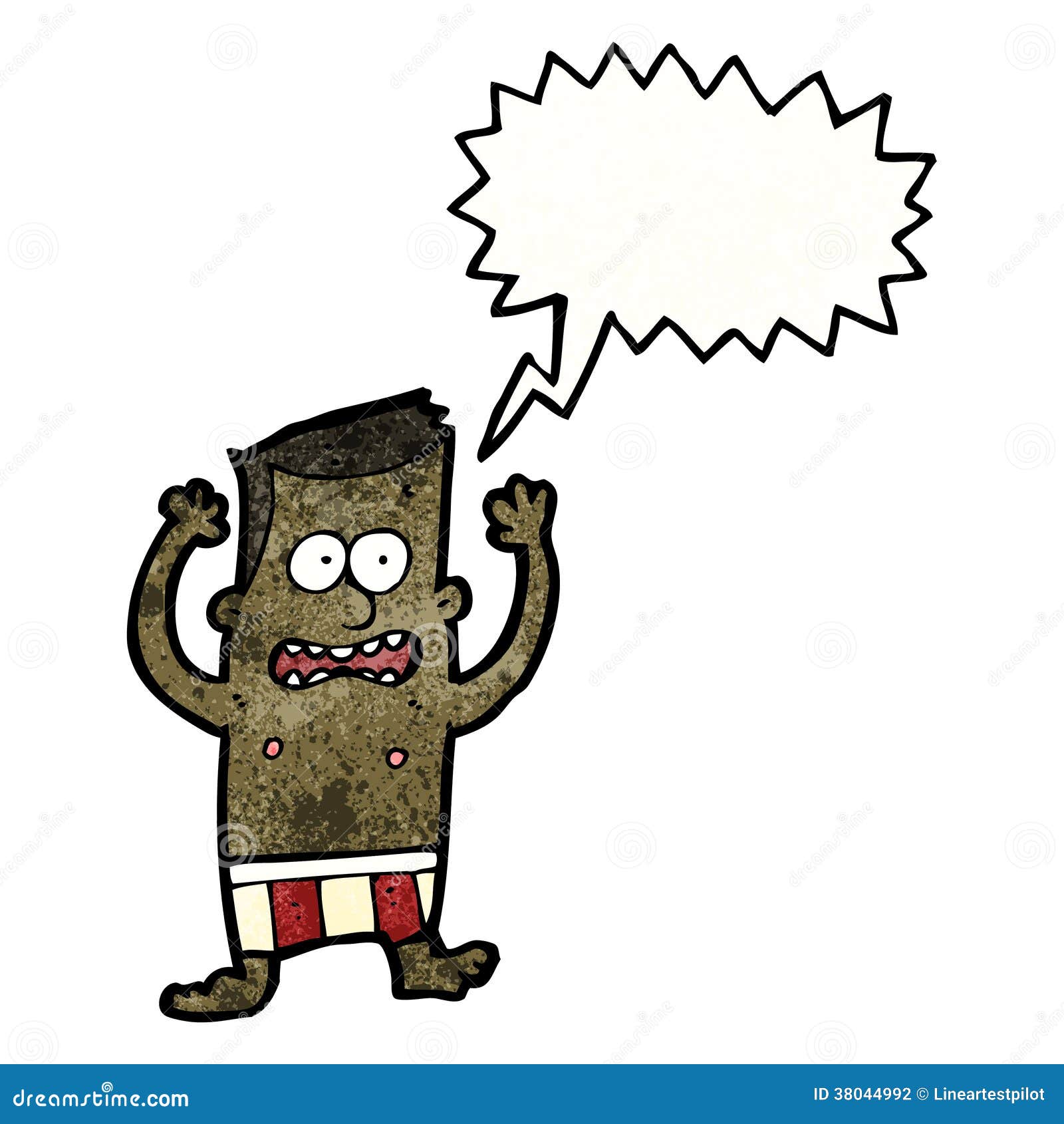 Cartoon Embarrassed Man in Underpants Stock Vector - Illustration of ...