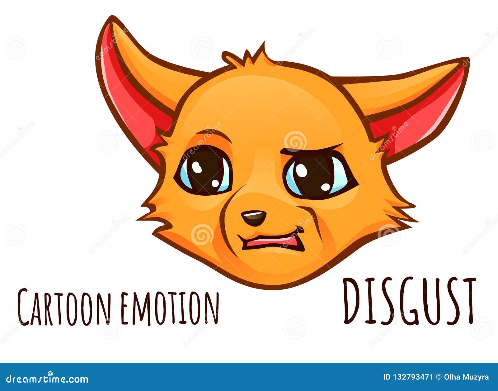 Old Man With Emotion Of Disgust, Facial Expression With Gestures ...