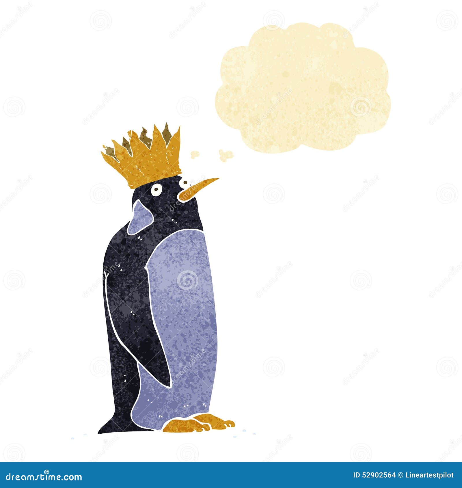 Cartoon Emperor Penguin Is Dancing Arabic Or Belly-dance On White ...