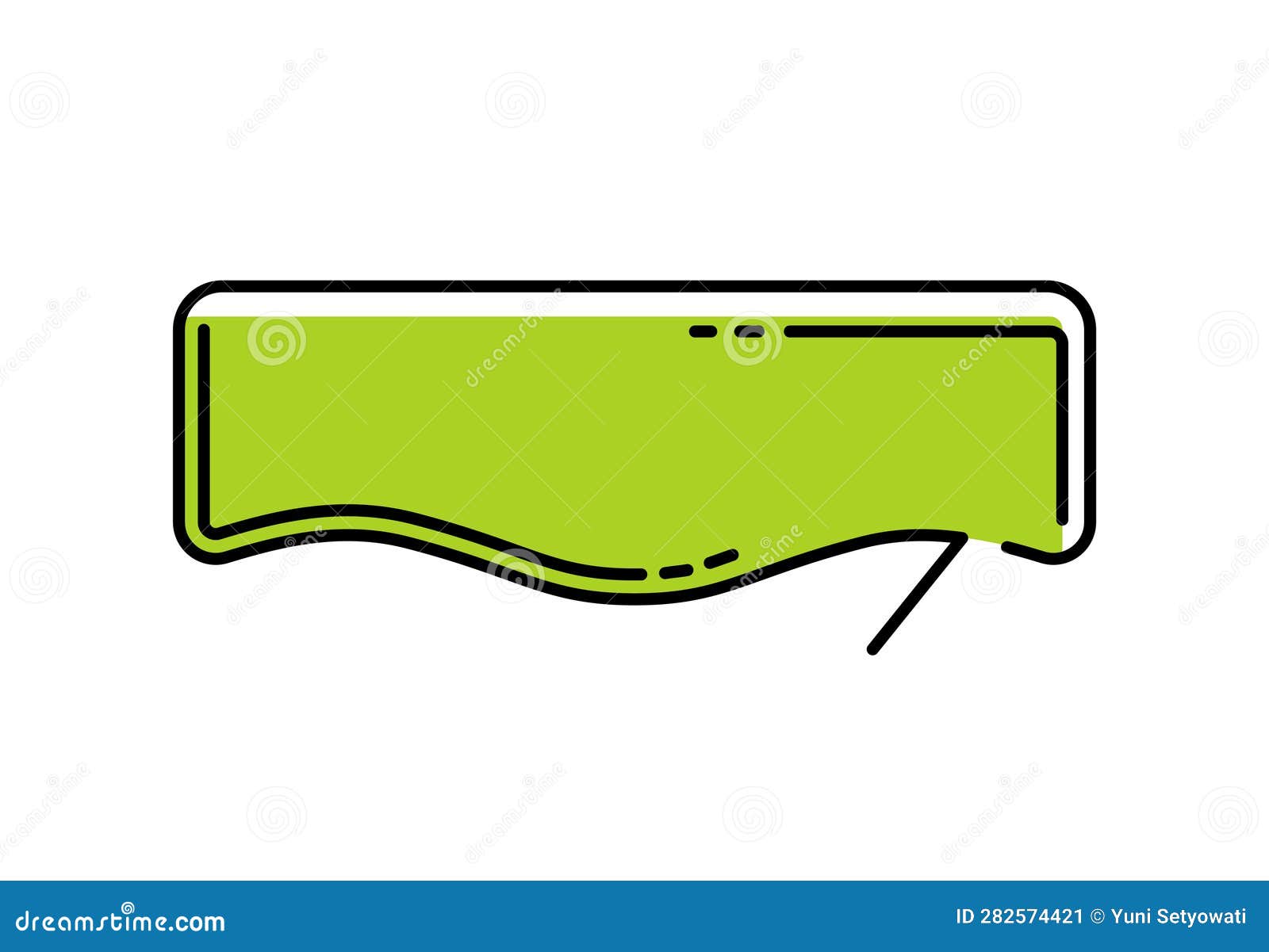 Creative Speech Bubble with Black Line for Text Box PNG Illustration ...