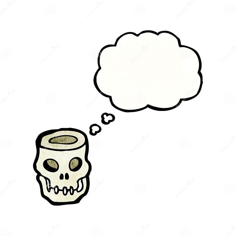 Cartoon empty skull stock vector. Illustration of cheerful - 38030525
