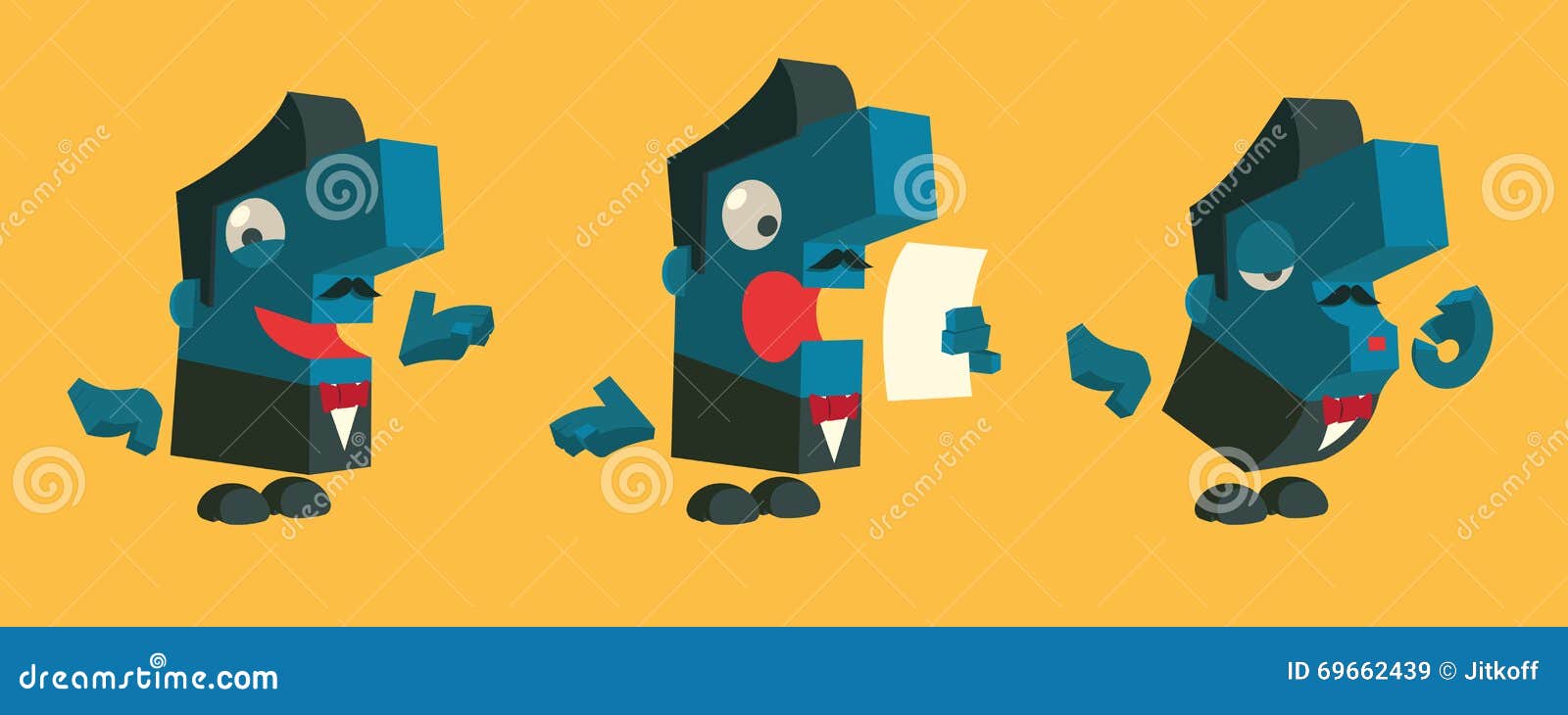 Cartoon entertainer. stock vector. Illustration of funny - 69662439