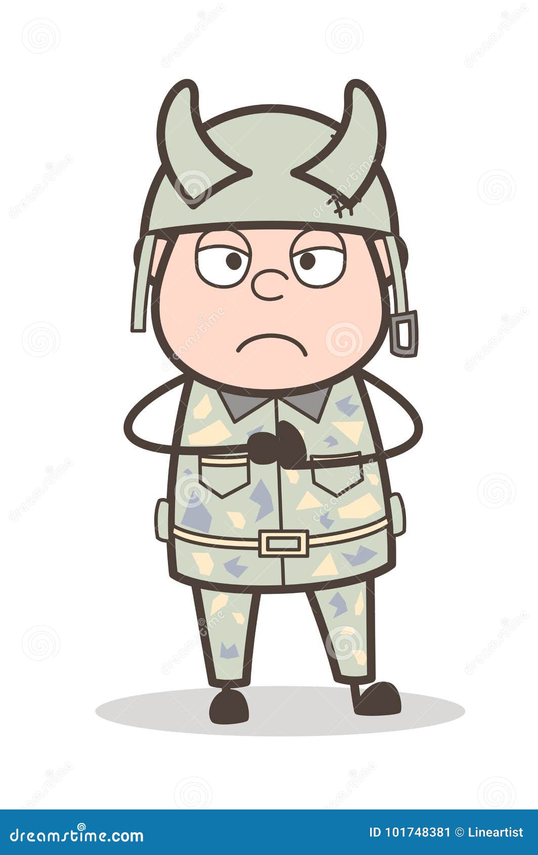 Angry Naval Officer Face Expression Royalty-Free Stock Image ...