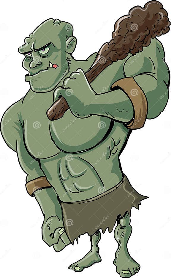 Cartoon evil troll stock illustration. Illustration of halloween - 45592651