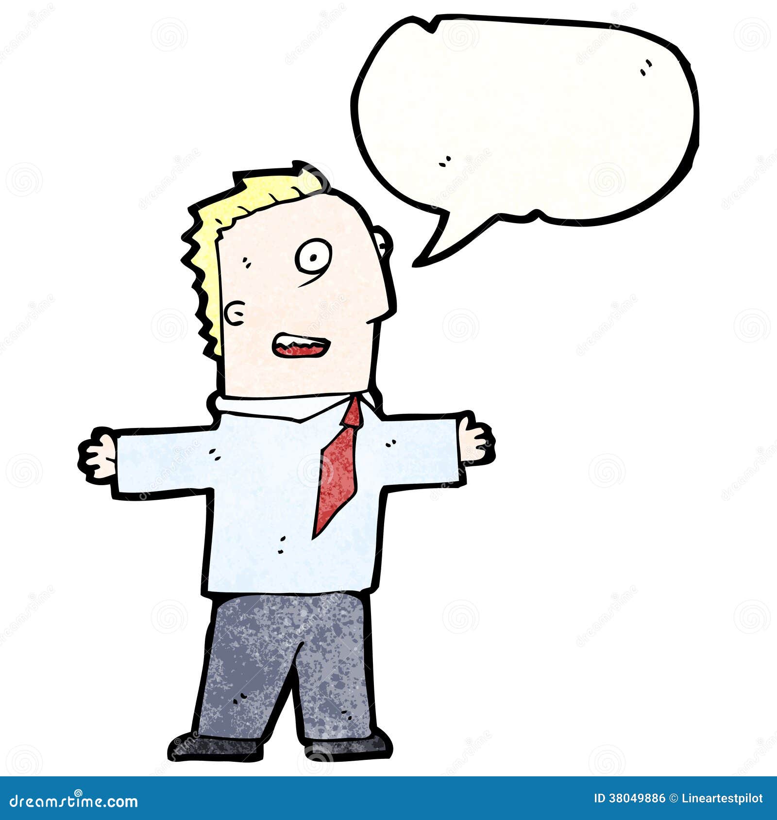 Cartoon Excited Businessman Stock Vector - Illustration of grunge ...