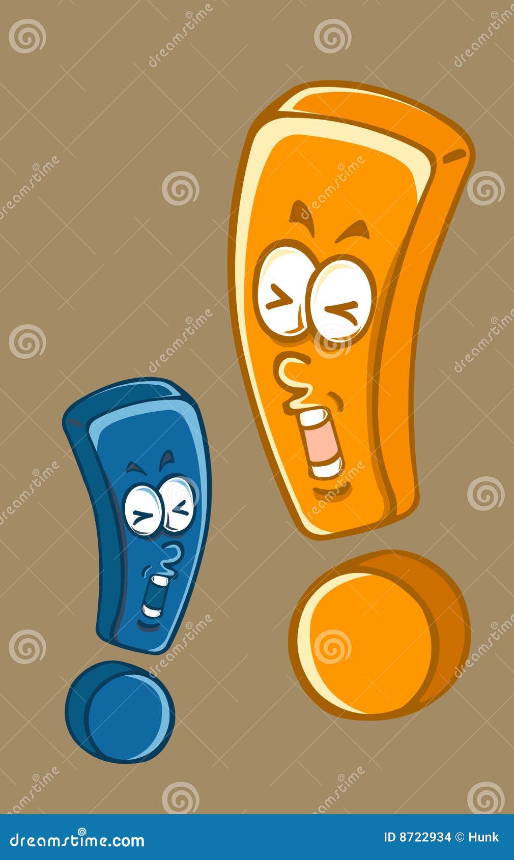 Cartoon exclamatory mark stock vector. Illustration of cute - 8722934