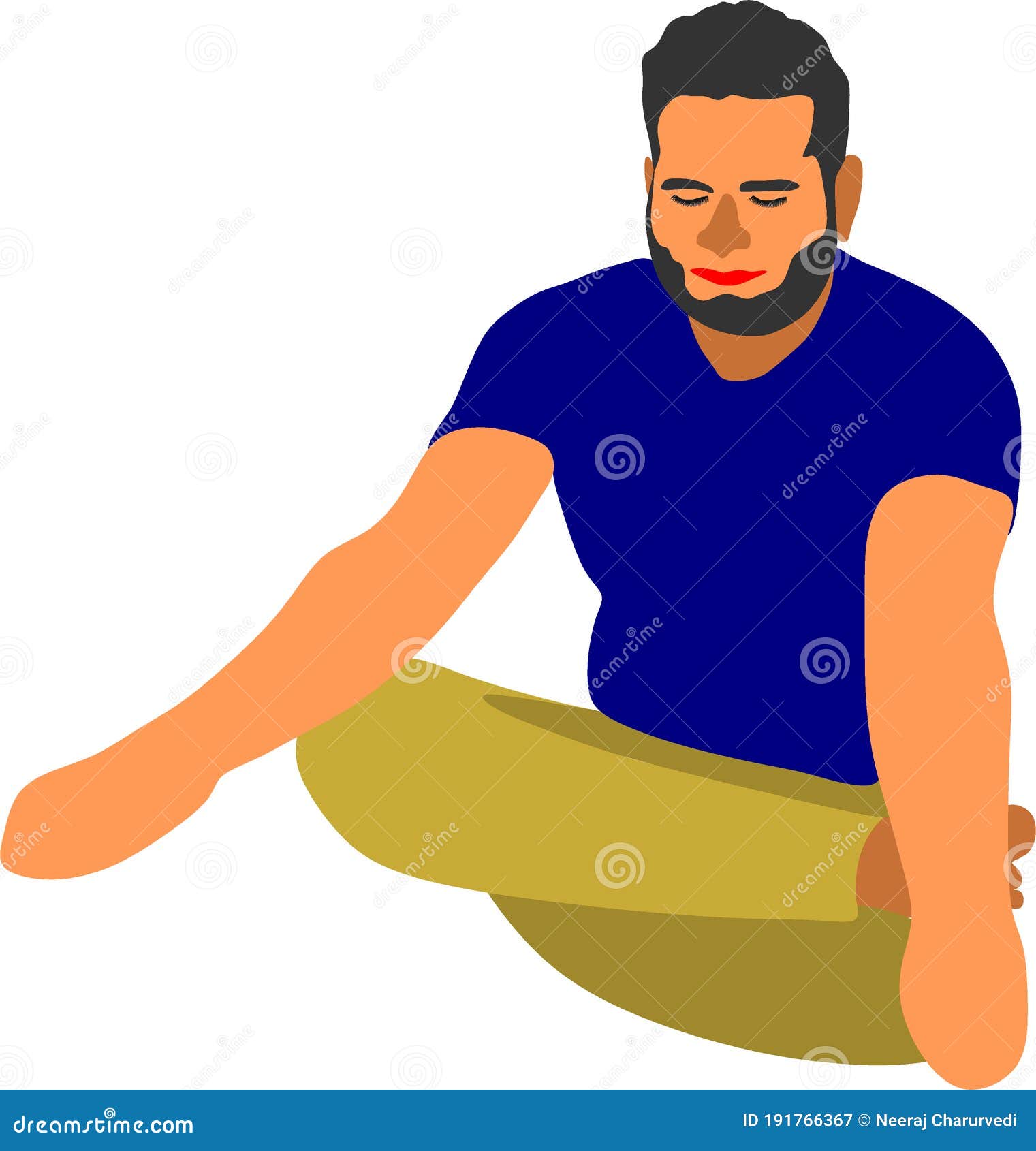 Cartoon Fat Man Exercising On Elliptical Machine Vector Illustration ...