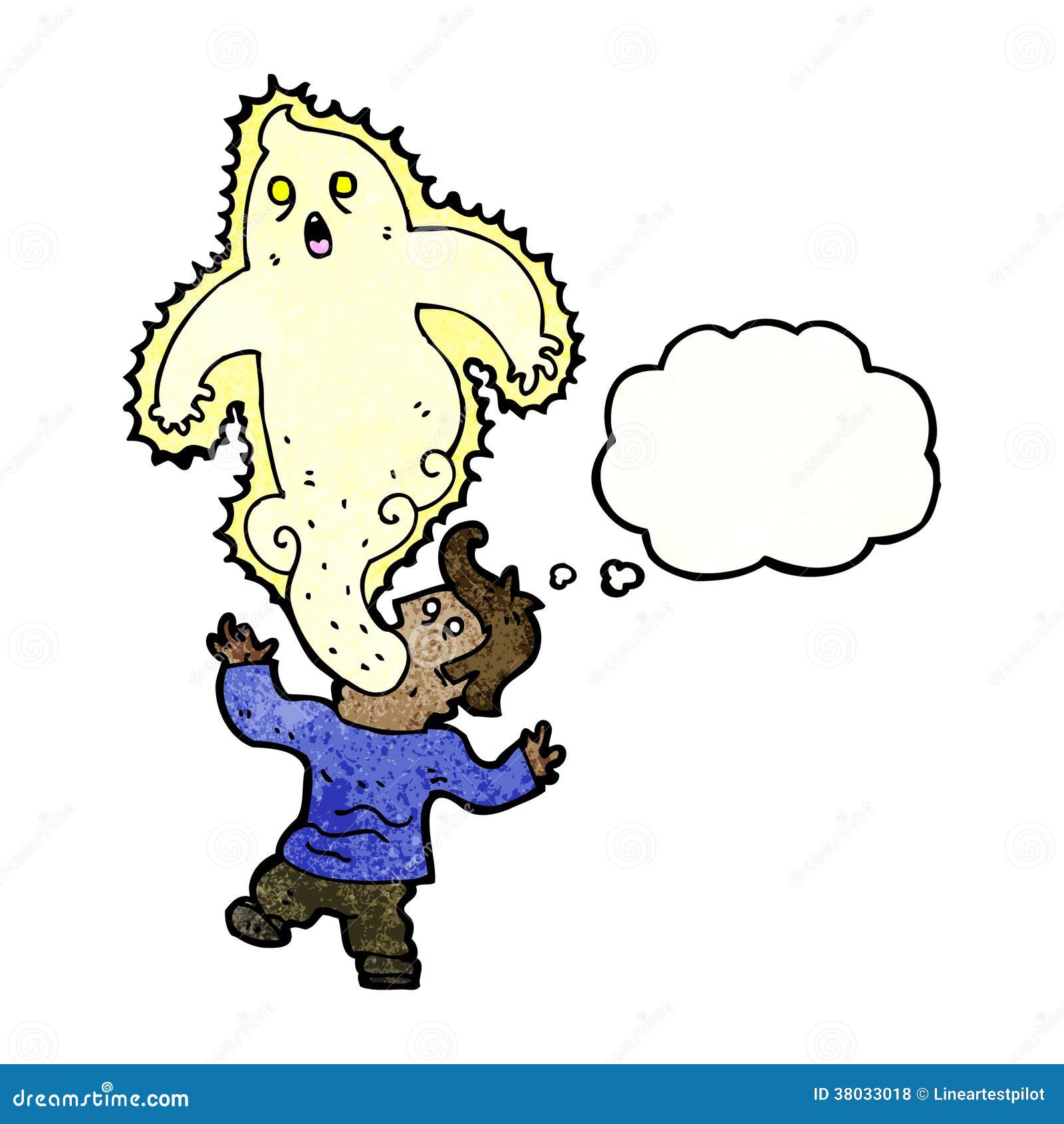 Cartoon exorcism stock vector. Illustration of funny - 38033018