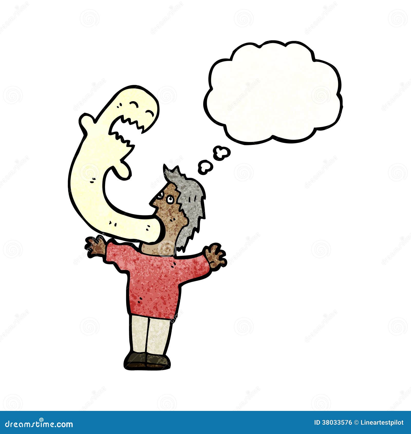 Cartoon exorcism stock vector. Illustration of balloon - 38033576