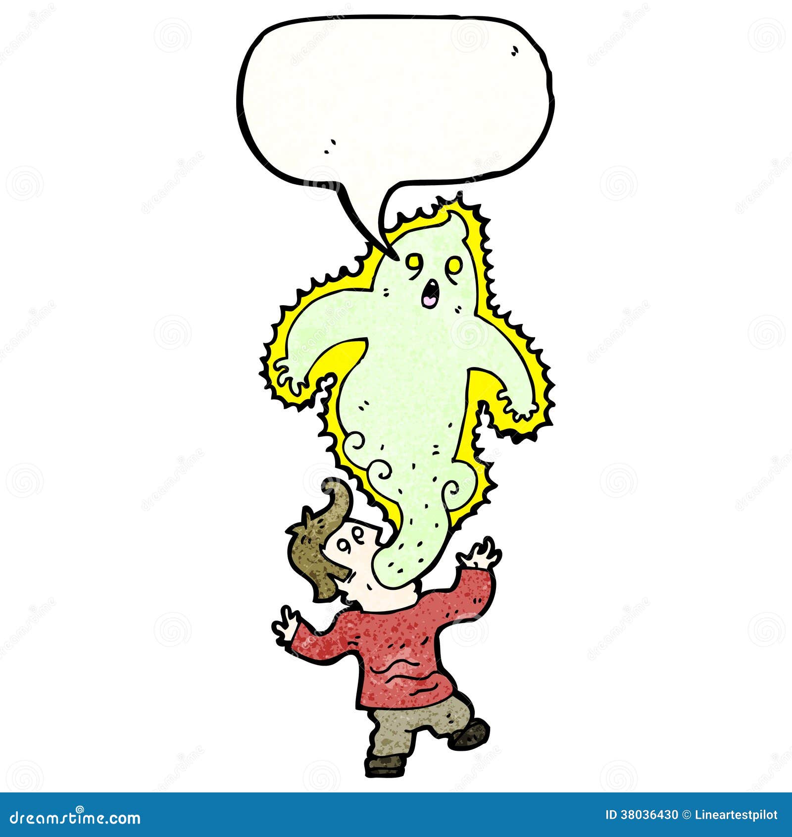 Cartoon exorcism stock vector. Illustration of escaping - 38036430