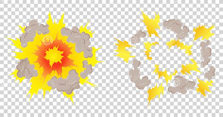 Cartoon Explosion Animation Frames for Game. Boom Storyboard Comics ...