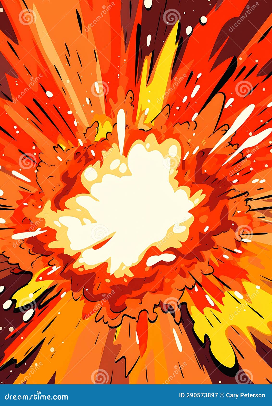 The Dangers of Anger: a Cartoon Bomb Explosion Stock Illustration ...