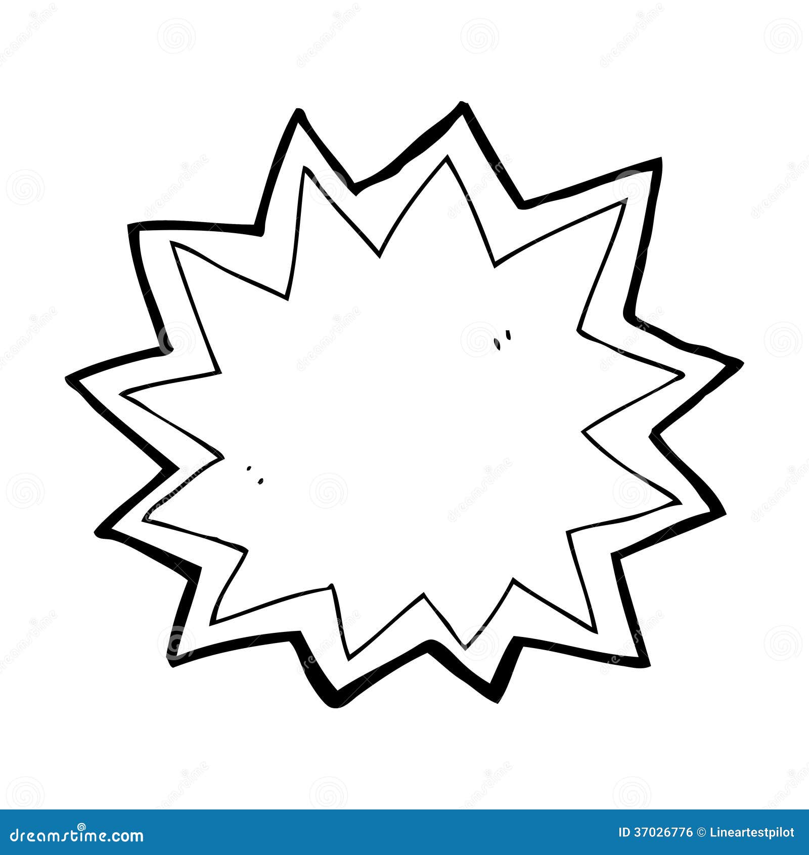 Cartoon Explosion Black And White