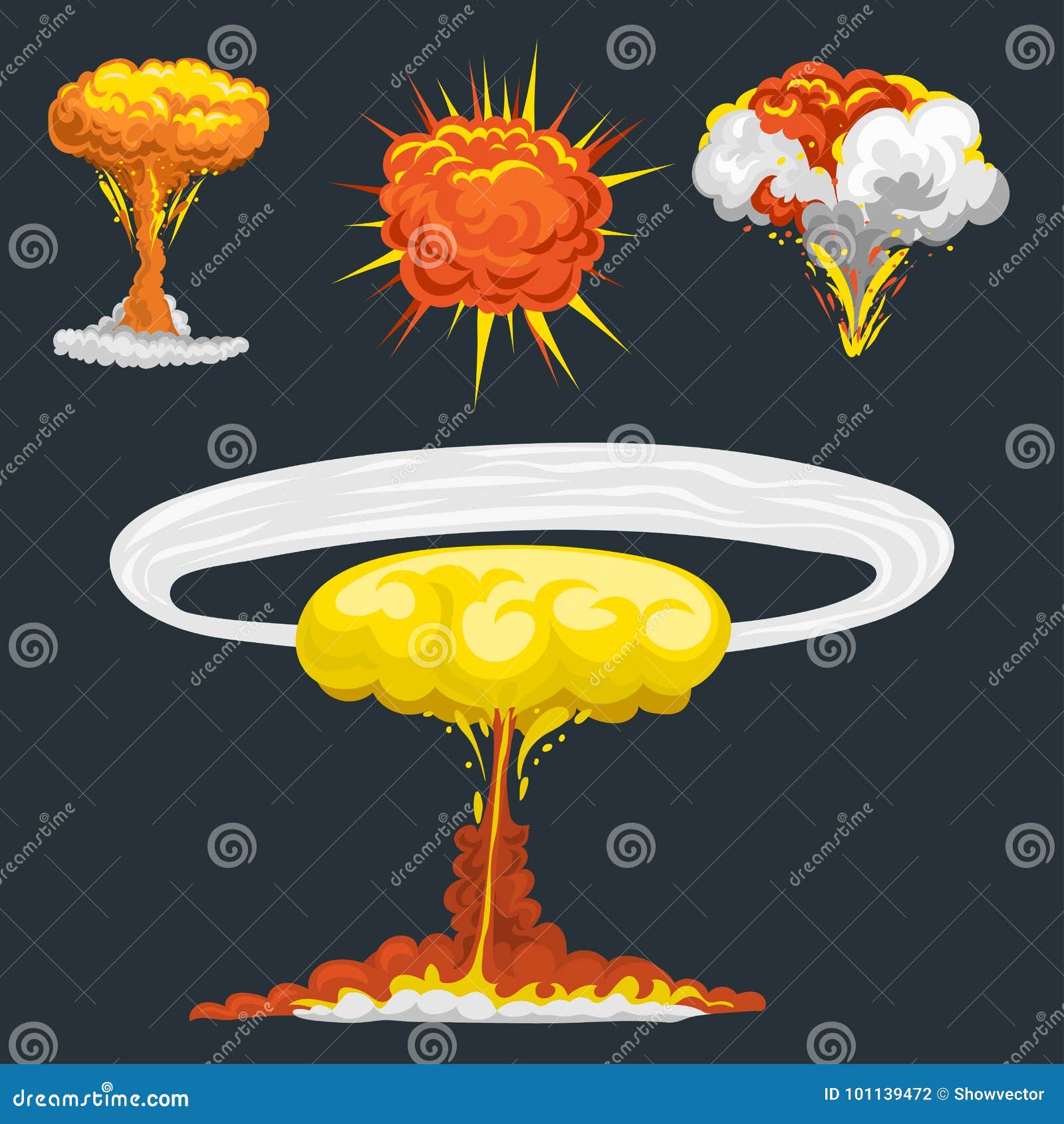 Cartoon Explosion Boom Effect Animation Game Sprite Sheet Explode Burst ...