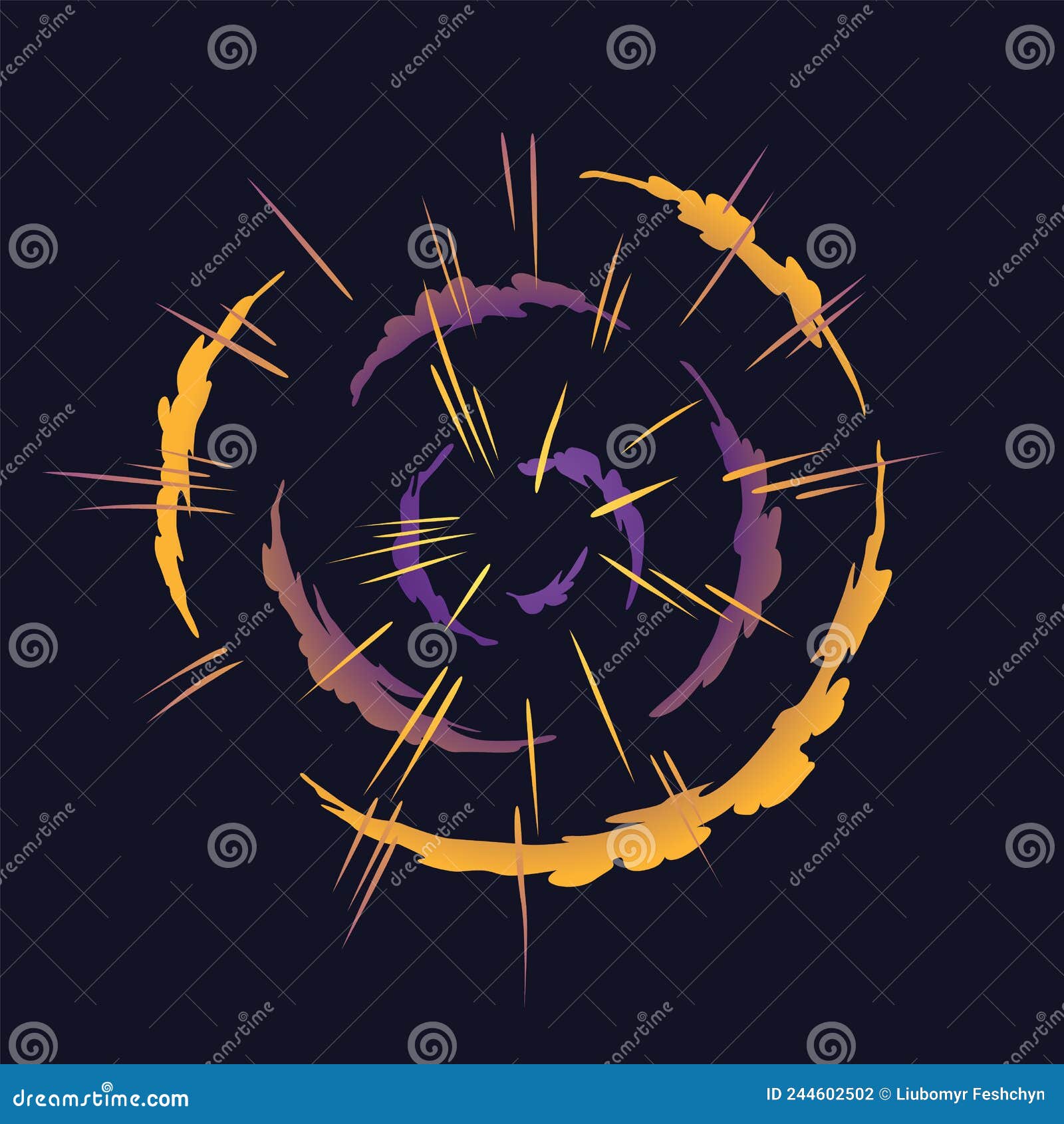 Cartoon Explosion Icon. Comic Book Element. Boom Cloud and Flame, Smoke ...