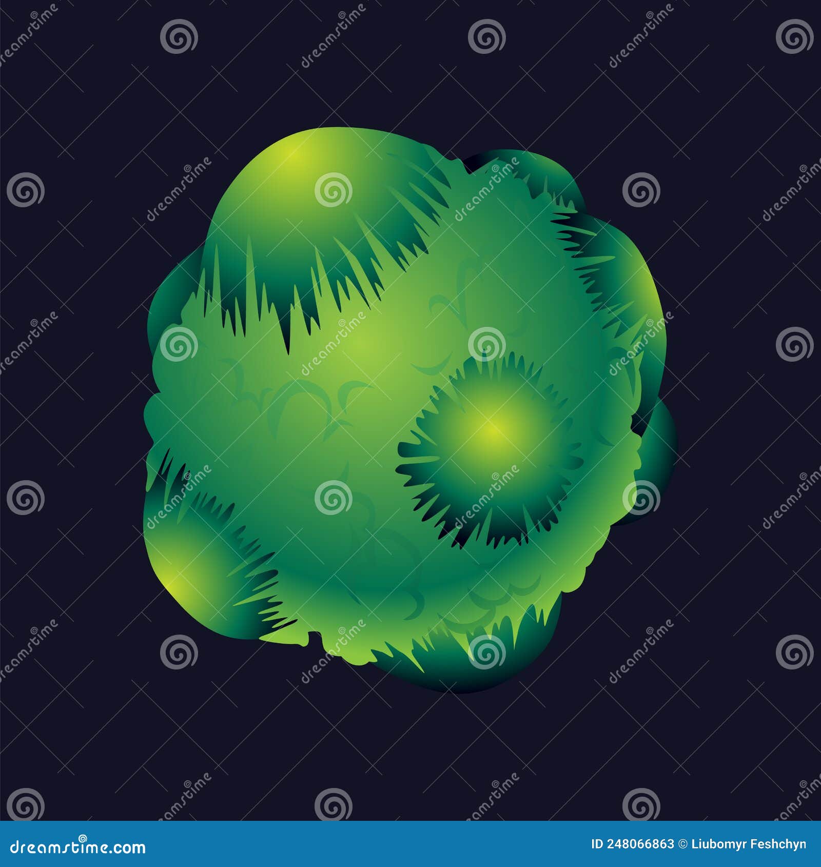 Boom Pow Cloud Background Vector Illustration | CartoonDealer.com #73675764