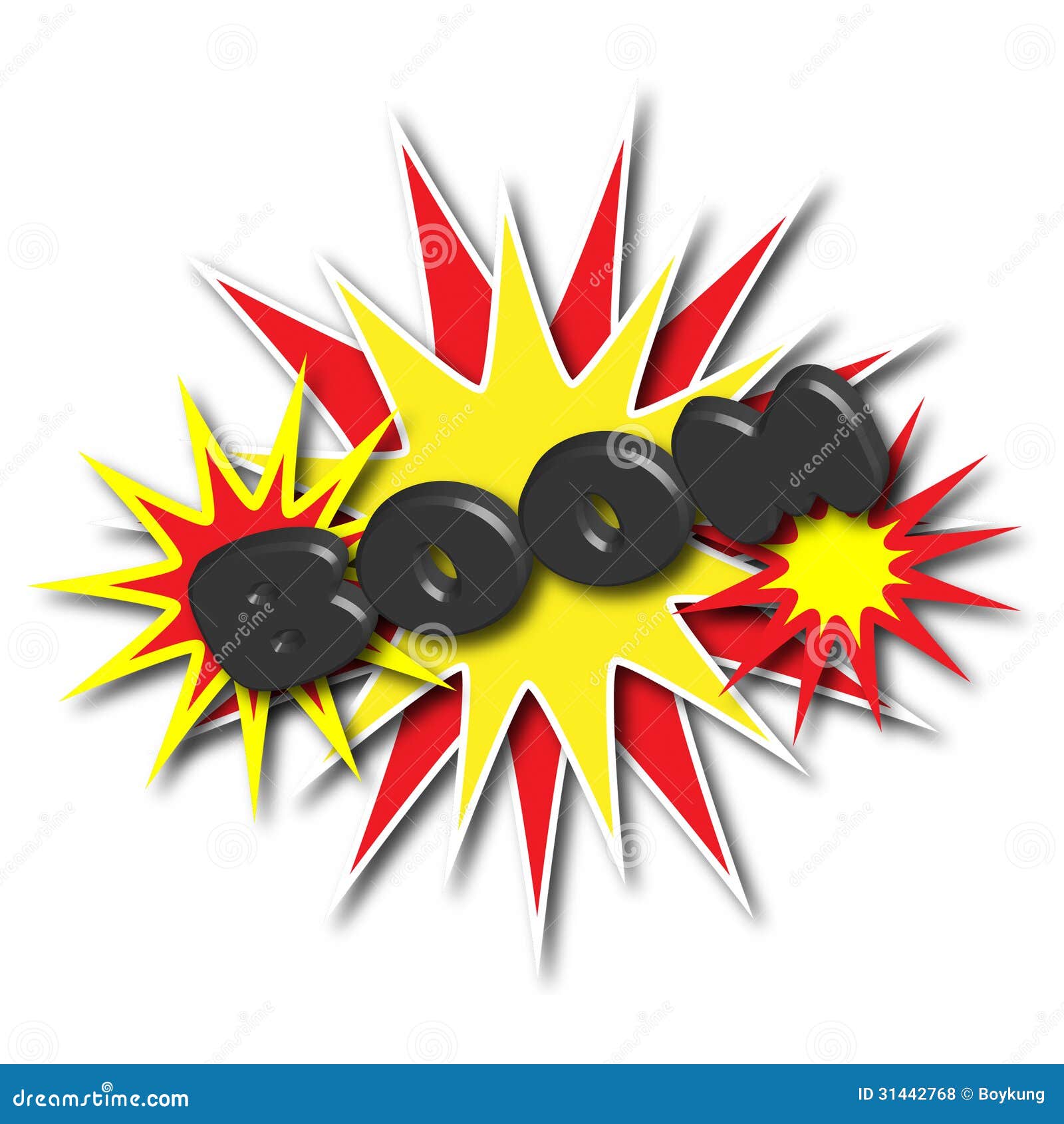 Cartoon explosion stock illustration. Illustration of graphic - 31442768