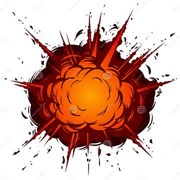 Cartoon explosion stock vector. Illustration of background - 53542130