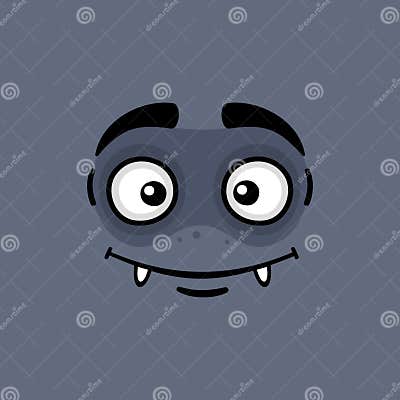 Cartoon Expression Monster Face. Vector Stock Vector - Illustration of ...
