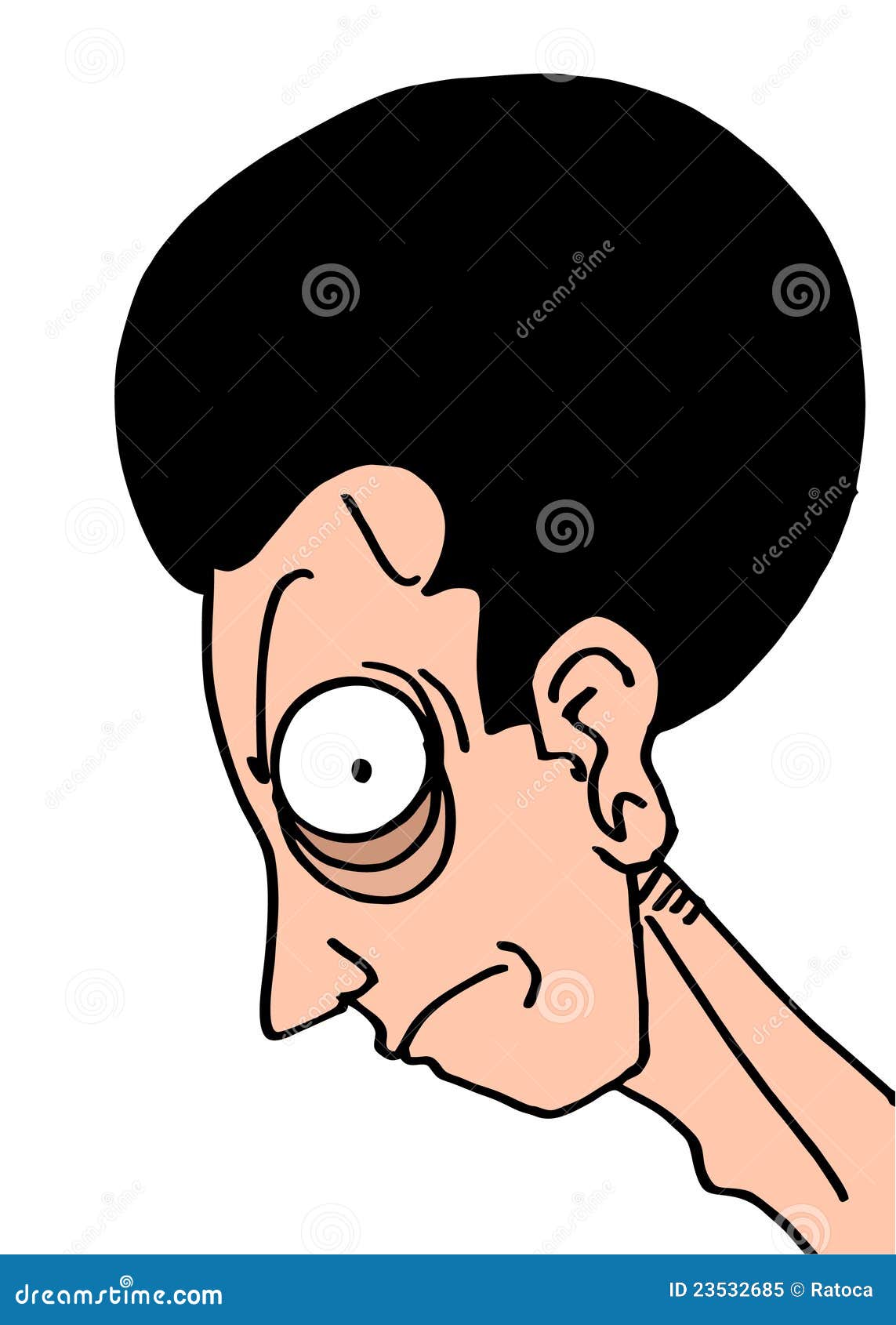 Cartoon expressive man stock vector. Illustration of drawing - 23532685
