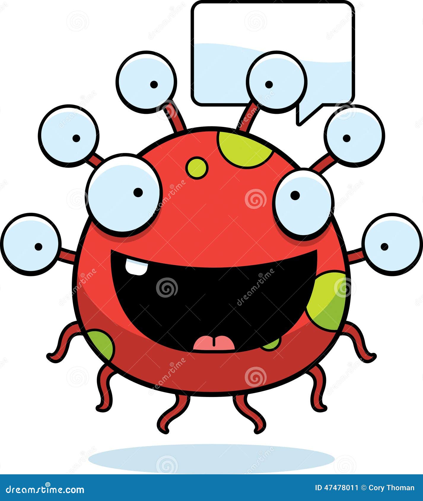 Cartoon Eyeball Monster Talking Stock Vector - Illustration of speaking ...
