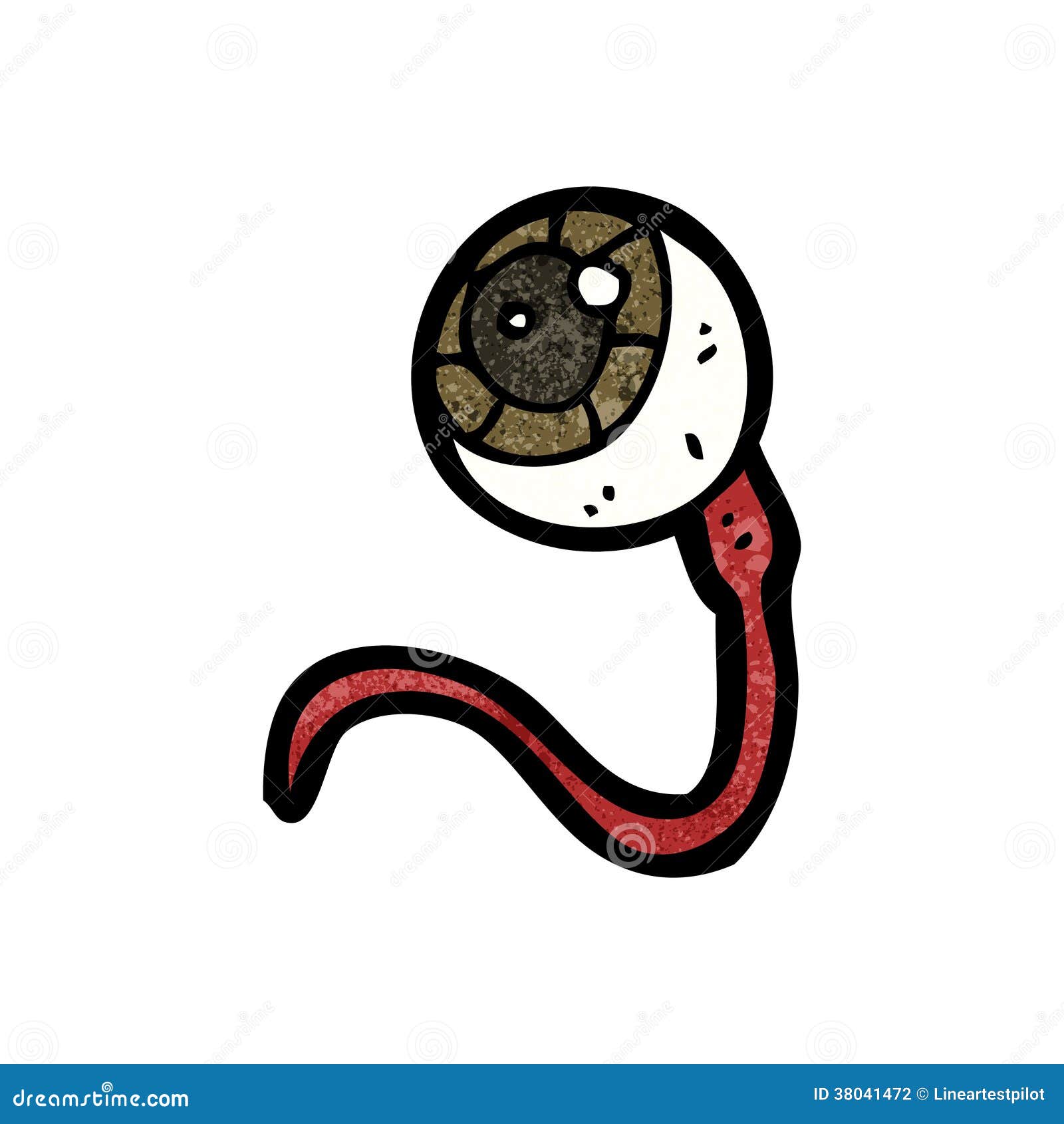 Cartoon eyeball stock vector. Illustration of clip, retro - 38041472