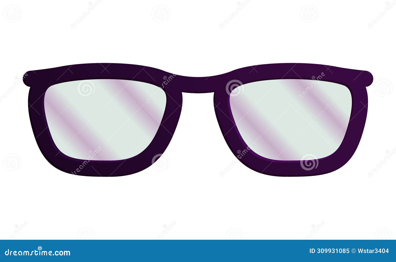 Cartoon Hat And Eyeglasses. Black Silhouette Gentleman Cylinder Cap And ...