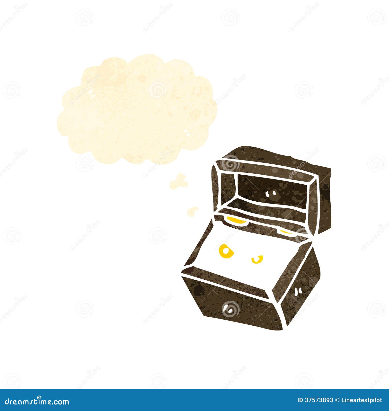 Cartoon eyes in box stock vector. Illustration of drawing - 37573893