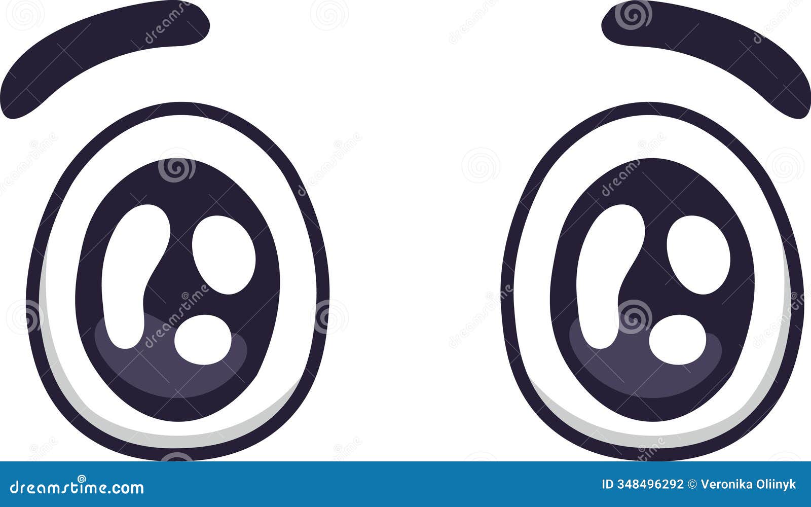Cartoon Eyes Expressing Confusion And Boredom Create A Humorous And ...