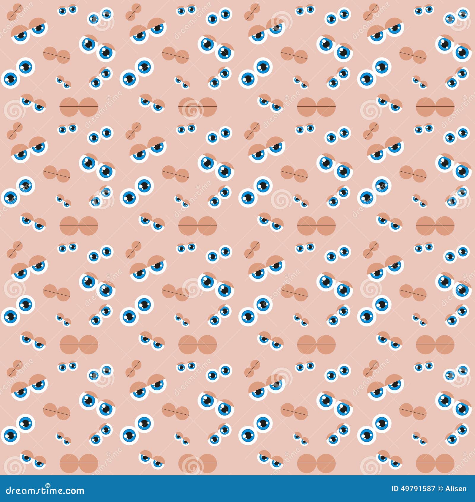 Cartoon Eyes Pattern | CartoonDealer.com #49791587