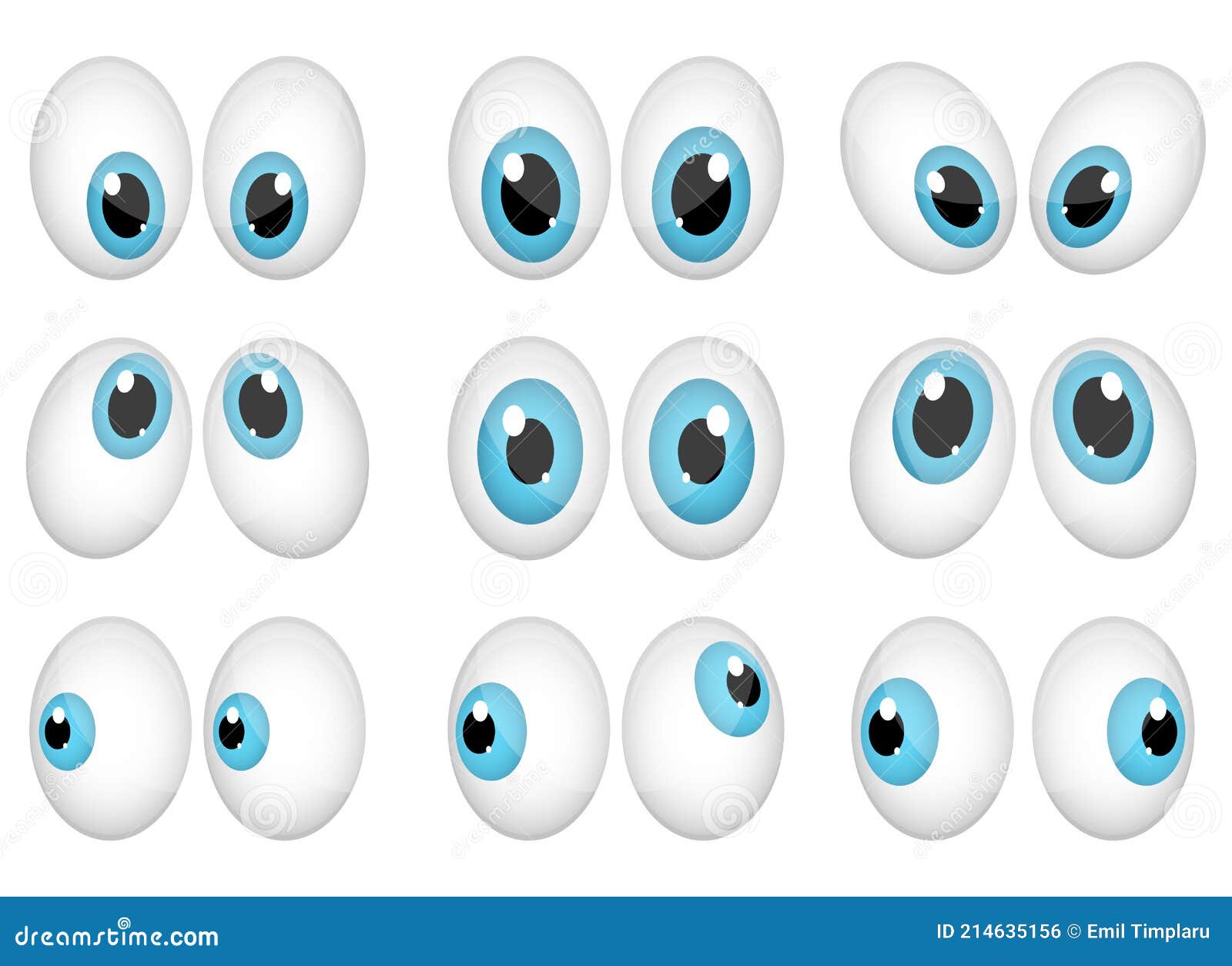 Sneaky Eyes In Cracking Wall Cartoon Vector Illustration ...