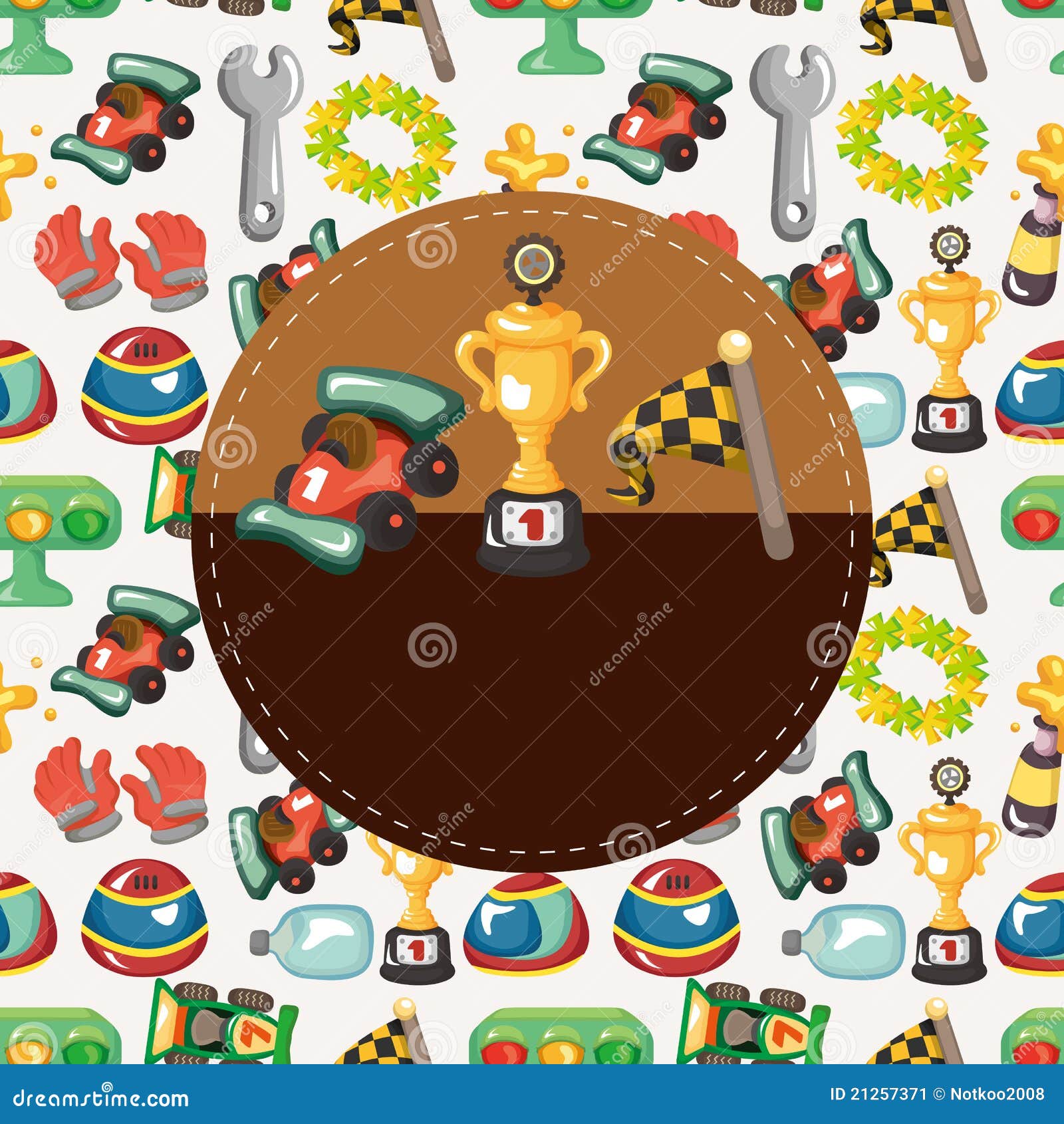 Cartoon f1 card stock vector. Illustration of invitation - 21257371