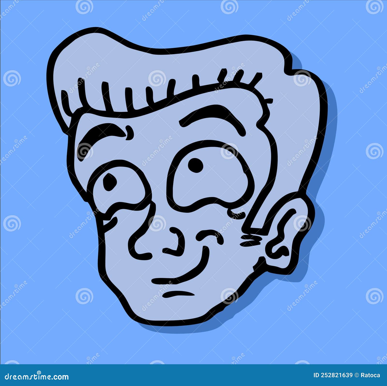 Cartoon face design stock vector. Illustration of face - 252821639