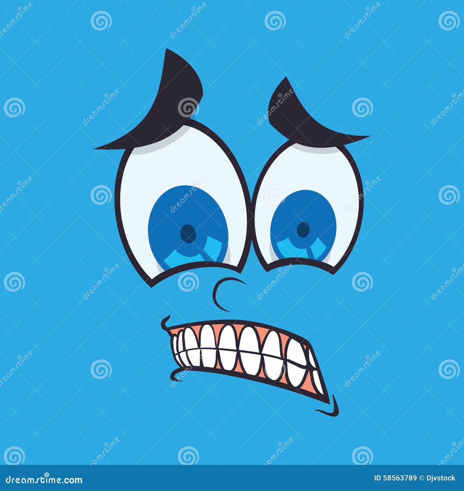 Cartoon face design stock vector. Illustration of emotions - 58563789
