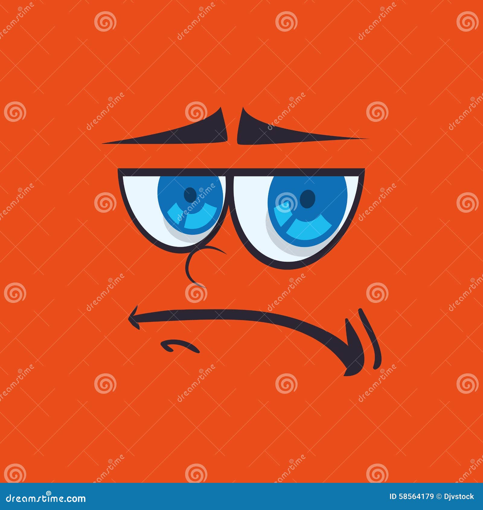 Cartoon face design stock vector. Illustration of graphic - 58564179