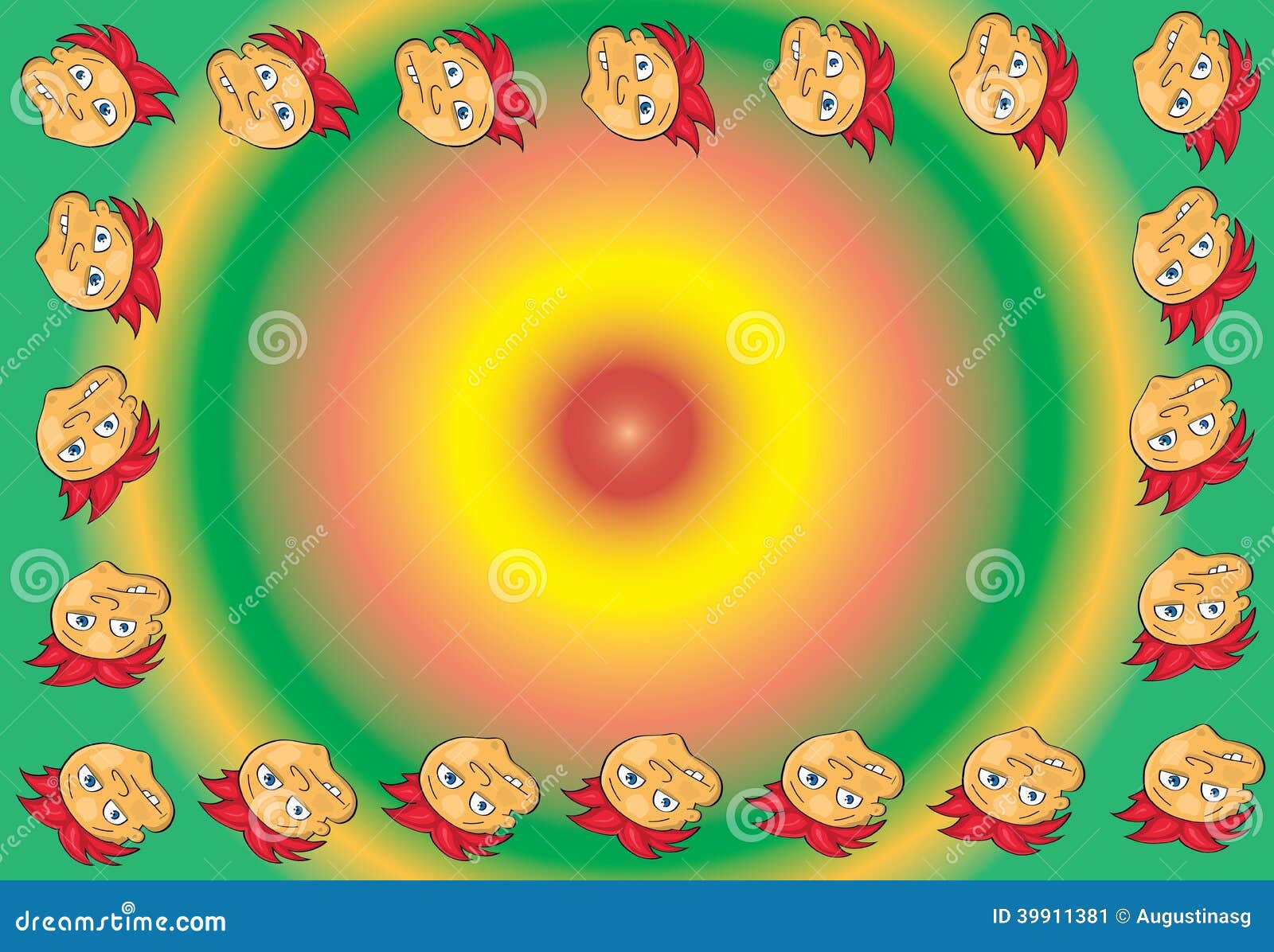 Cartoon face frame stock illustration. Illustration of lips - 39911381