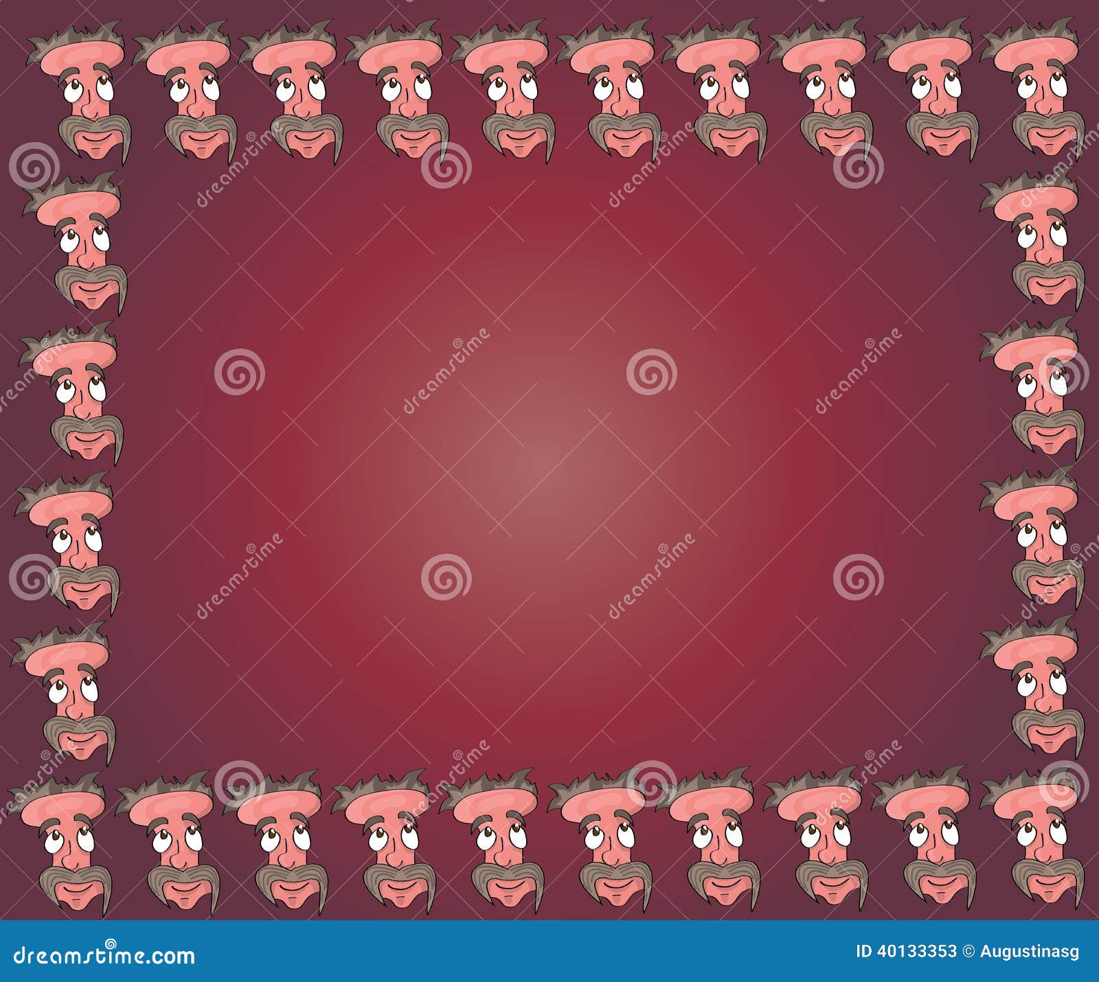 Cartoon face frame stock illustration. Illustration of animated - 40133353