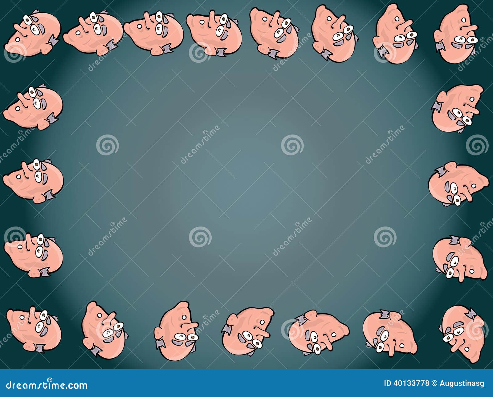 Cartoon face frame stock illustration. Illustration of offer - 40133778