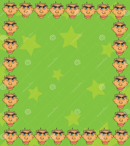 Cartoon face frame stock illustration. Illustration of laugh - 40393484