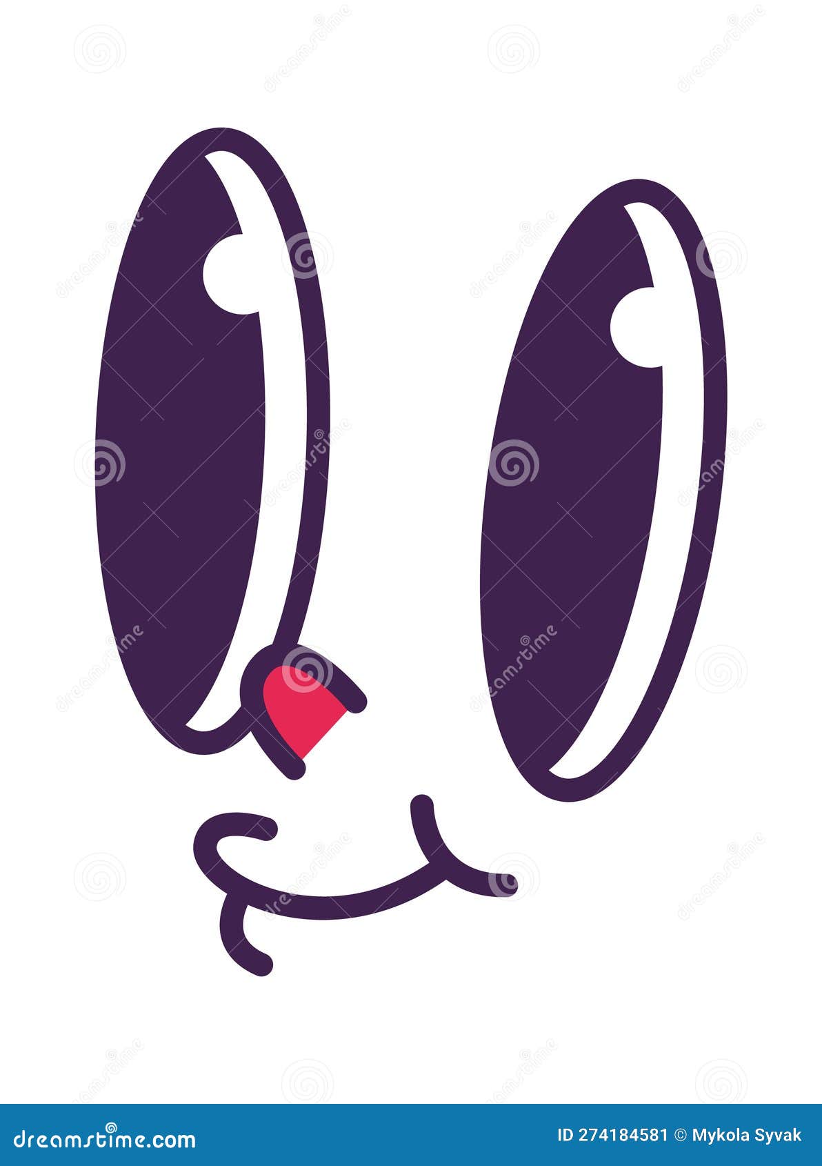 Cartoon Face Icon stock vector. Illustration of smile - 274184581