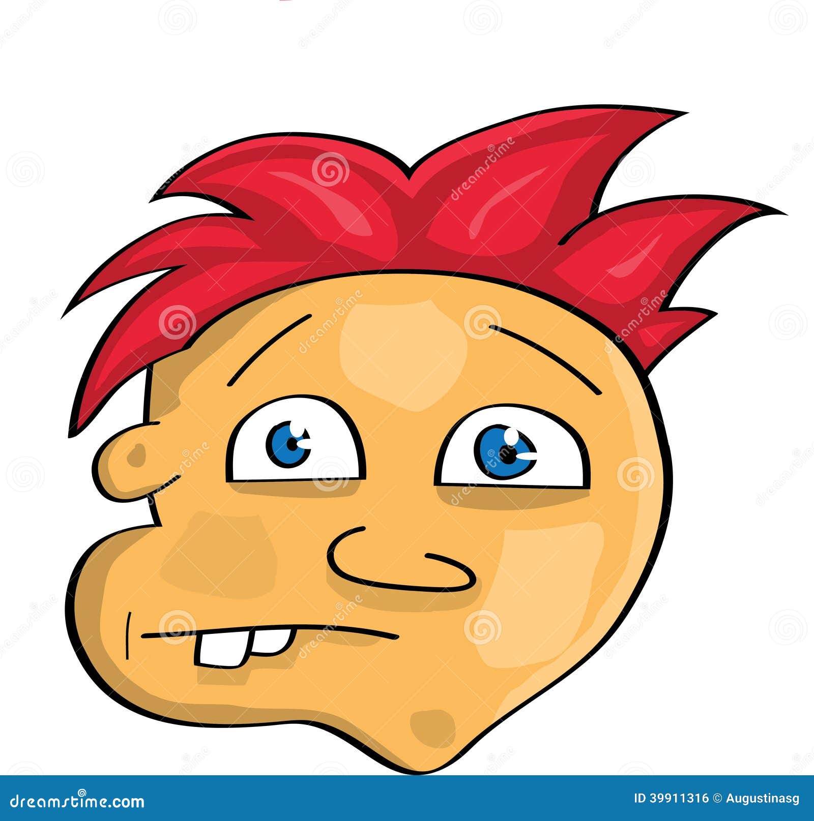 Cartoon face illustration stock illustration. Illustration of joker ...