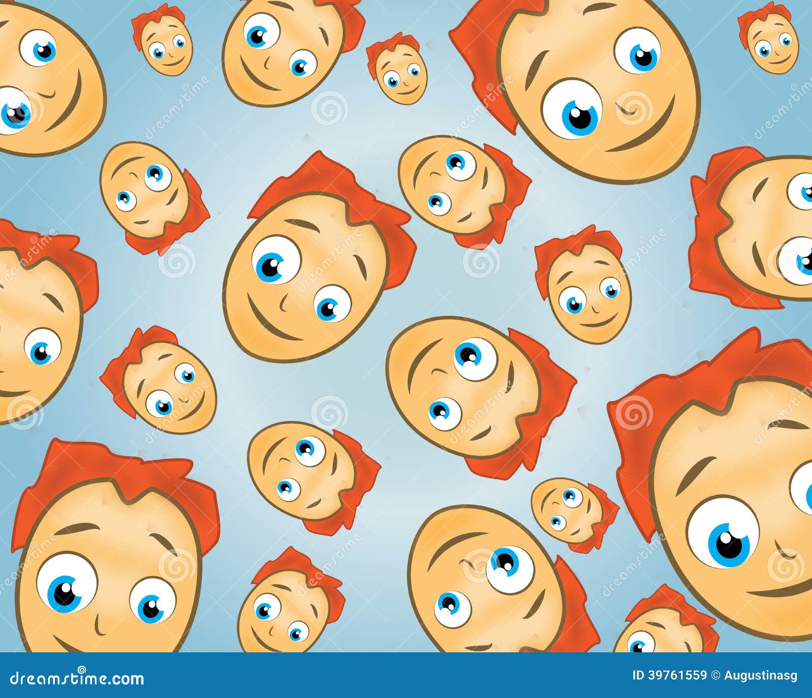 Cartoon face pattern stock illustration. Illustration of laughter ...