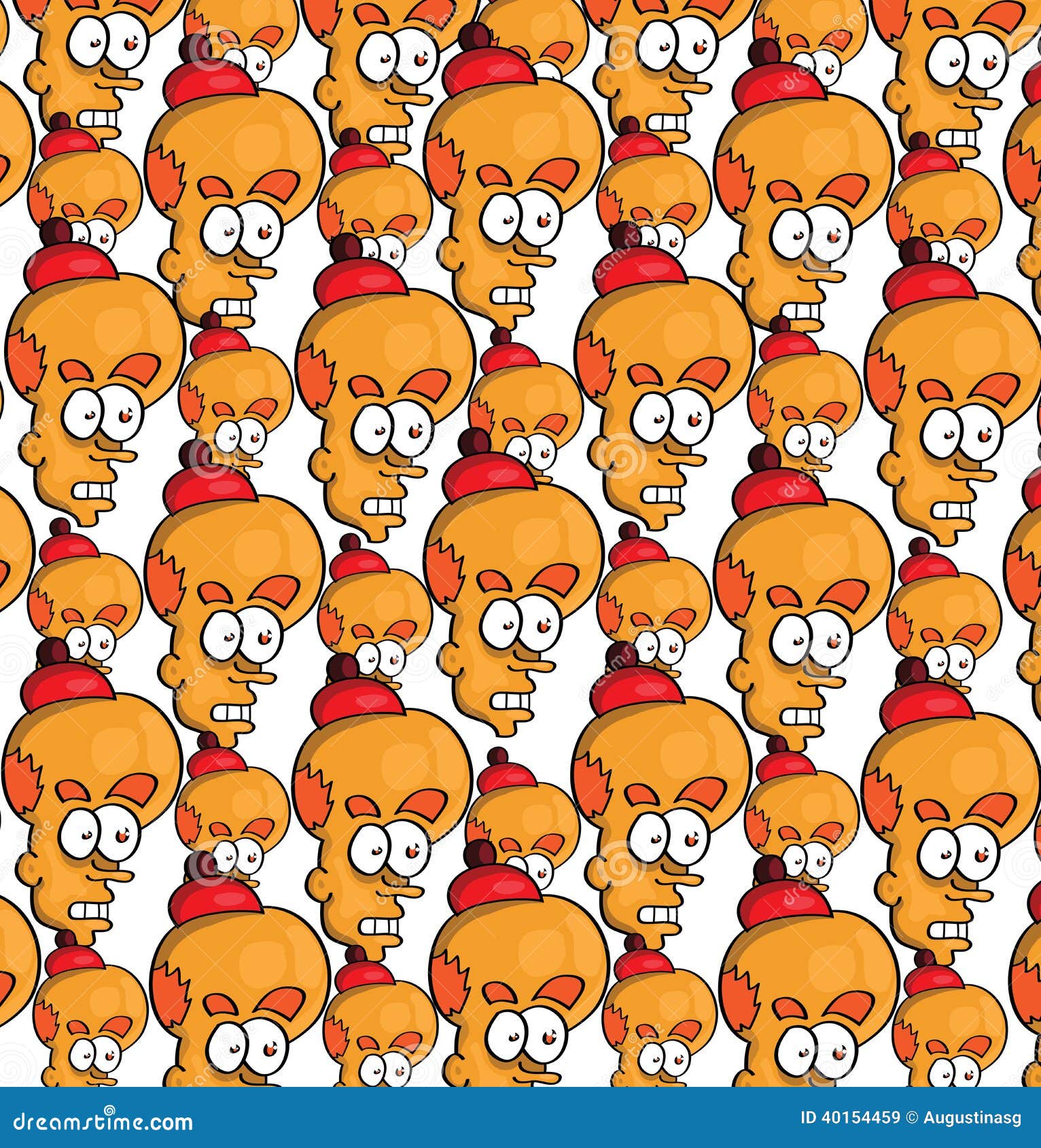 Cartoon face pattern stock illustration. Illustration of frame - 40154459