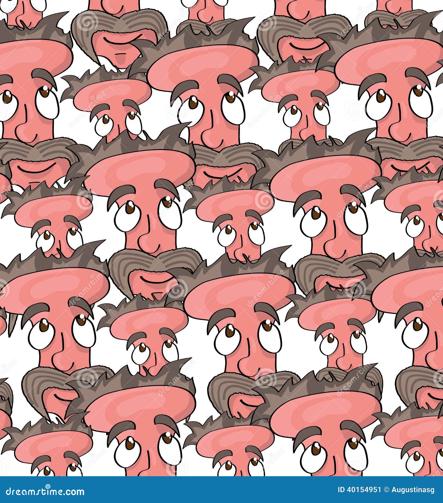 Cartoon face pattern stock illustration. Illustration of smile - 40154951