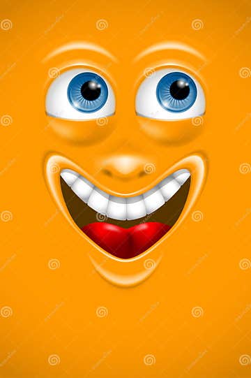 Cartoon face stock vector. Illustration of blue, design - 41184312