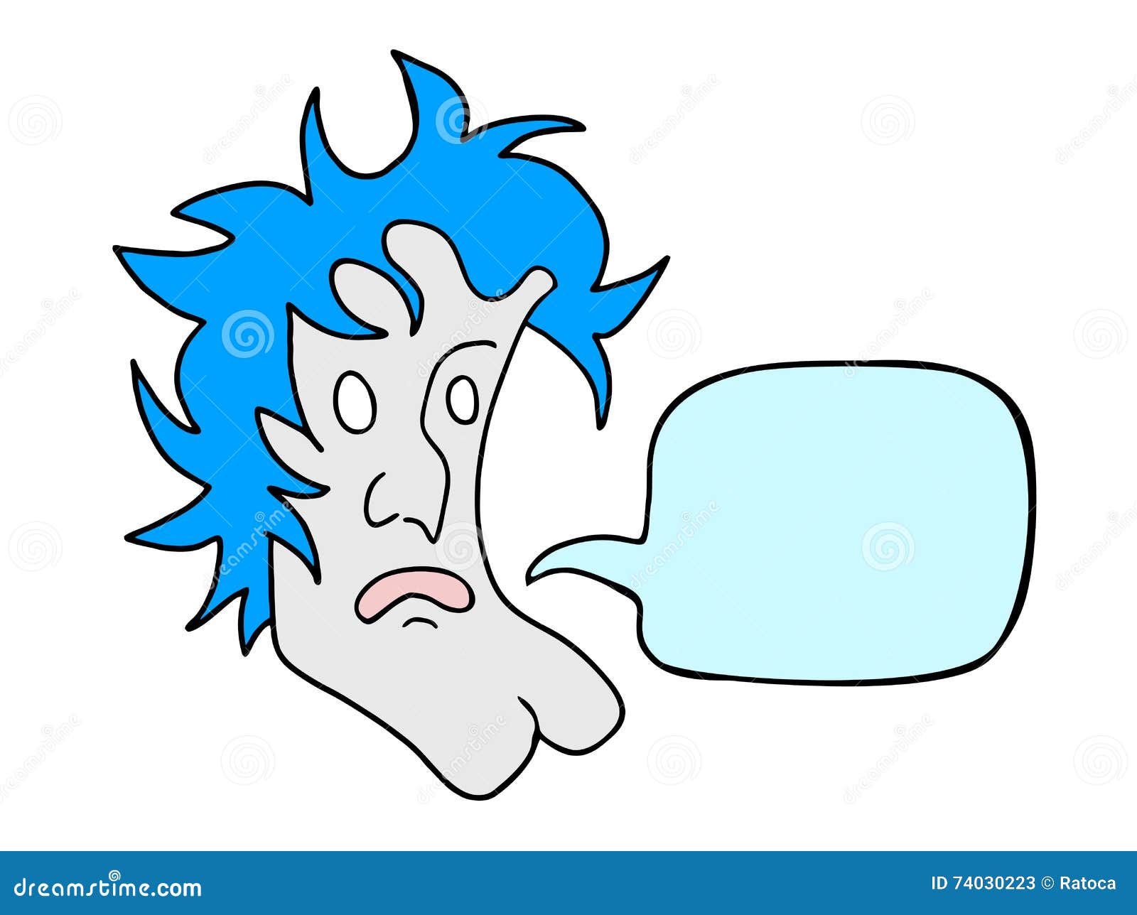 Cartoon face talking stock vector. Illustration of expression - 74030223