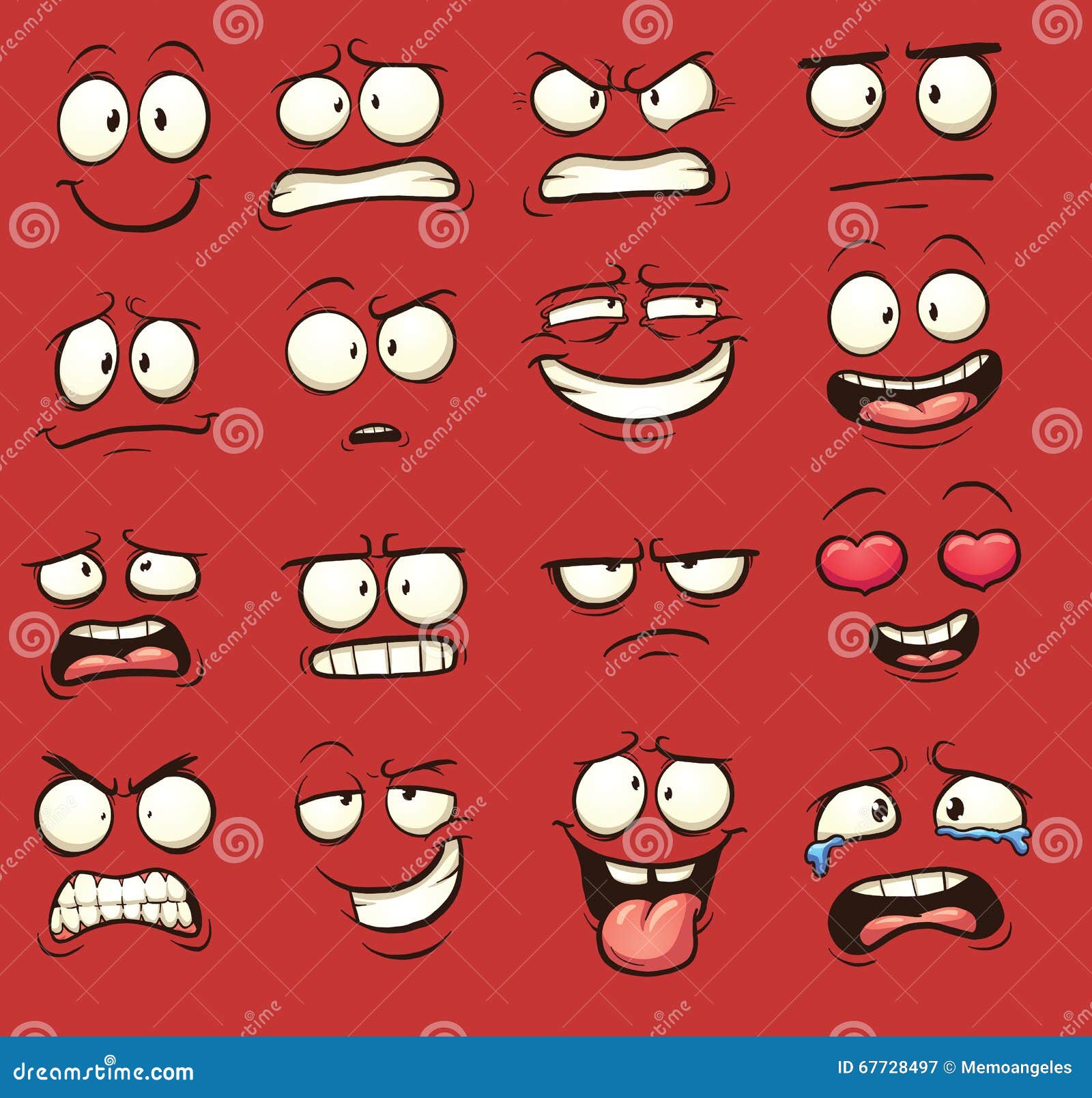 Skeptical Cartoon Face