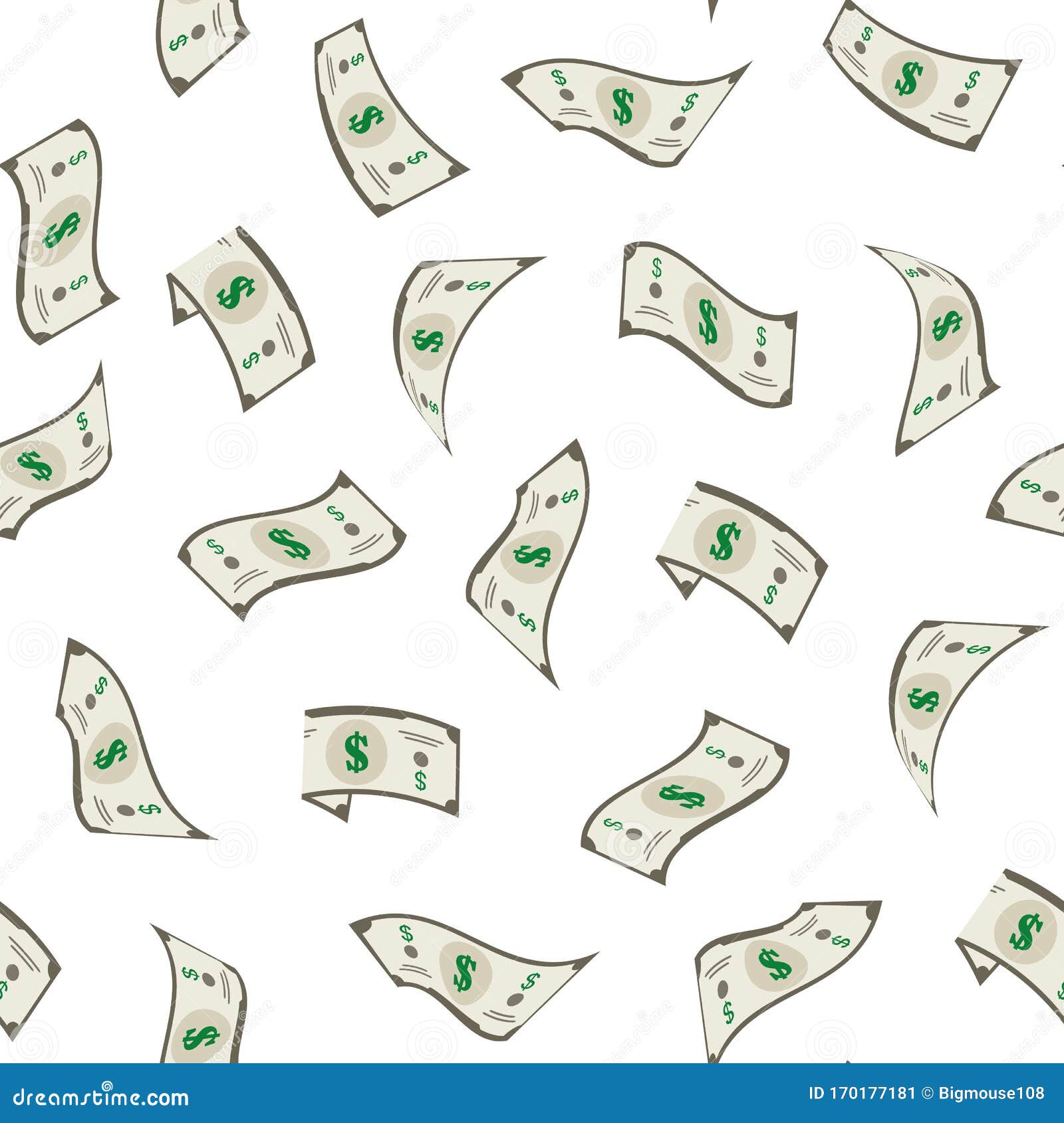 Animated Falling Money Background