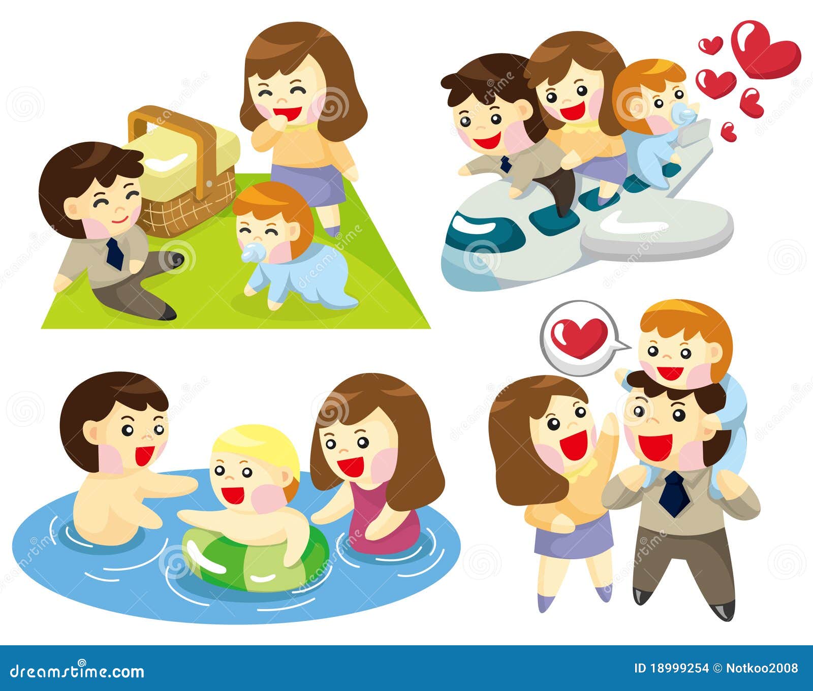 Cartoon family icon stock vector. Illustration of clip - 18999254