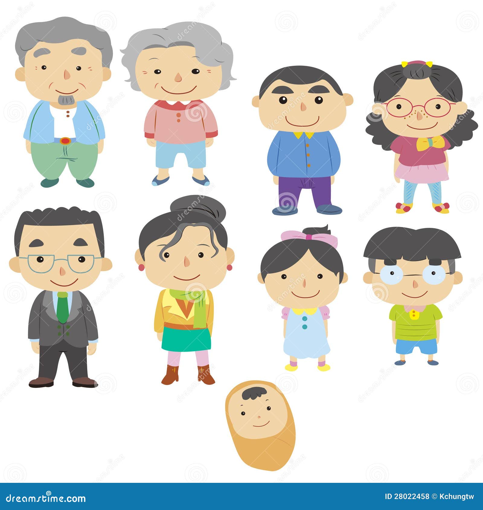 Cartoon family icon stock vector. Illustration of draw - 28022458